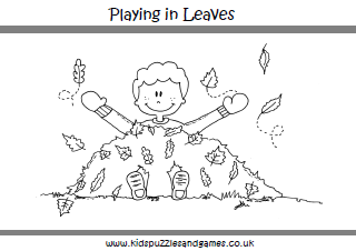 Autumn Fall Colouring Sheets - Kids Puzzles and Games