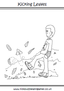 Autumn Fall Colouring Sheets - Kids Puzzles and Games