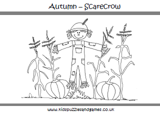 Autumn Fall Colouring Sheets - Kids Puzzles and Games